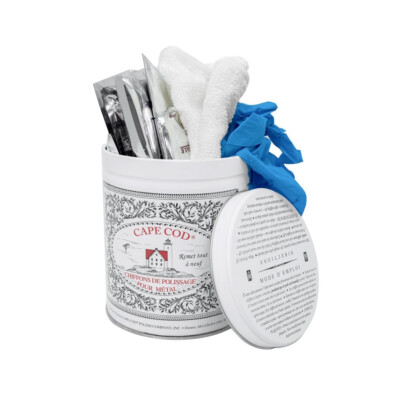 Cape Cod Metal Polishing Cloths Economy Size Tin for All Metals, 12 ...