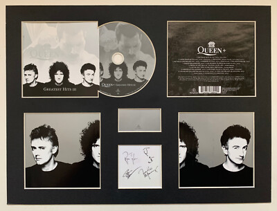 QUEEN - Signed Autographed - GREATEST HITS III - Album Display Deluxe ...
