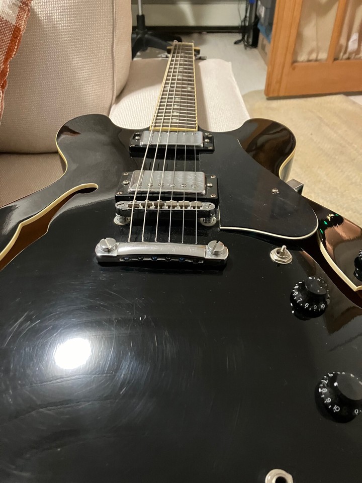 Samick SARC-902 Semi-Hollowbody Archtop Gibson 335 Style Guitar w ...