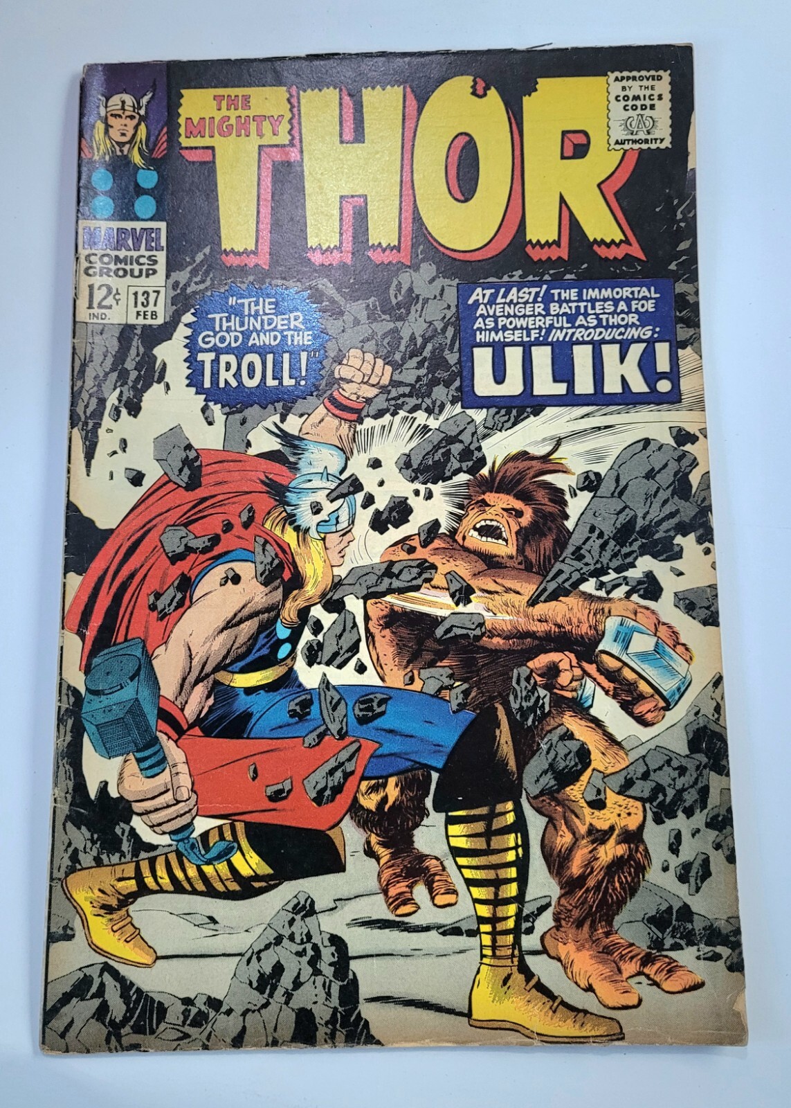 THOR #137 (1967) - 1ST APPEARANCE OF ULIK OF THE ROCK TROLLS! | eBay