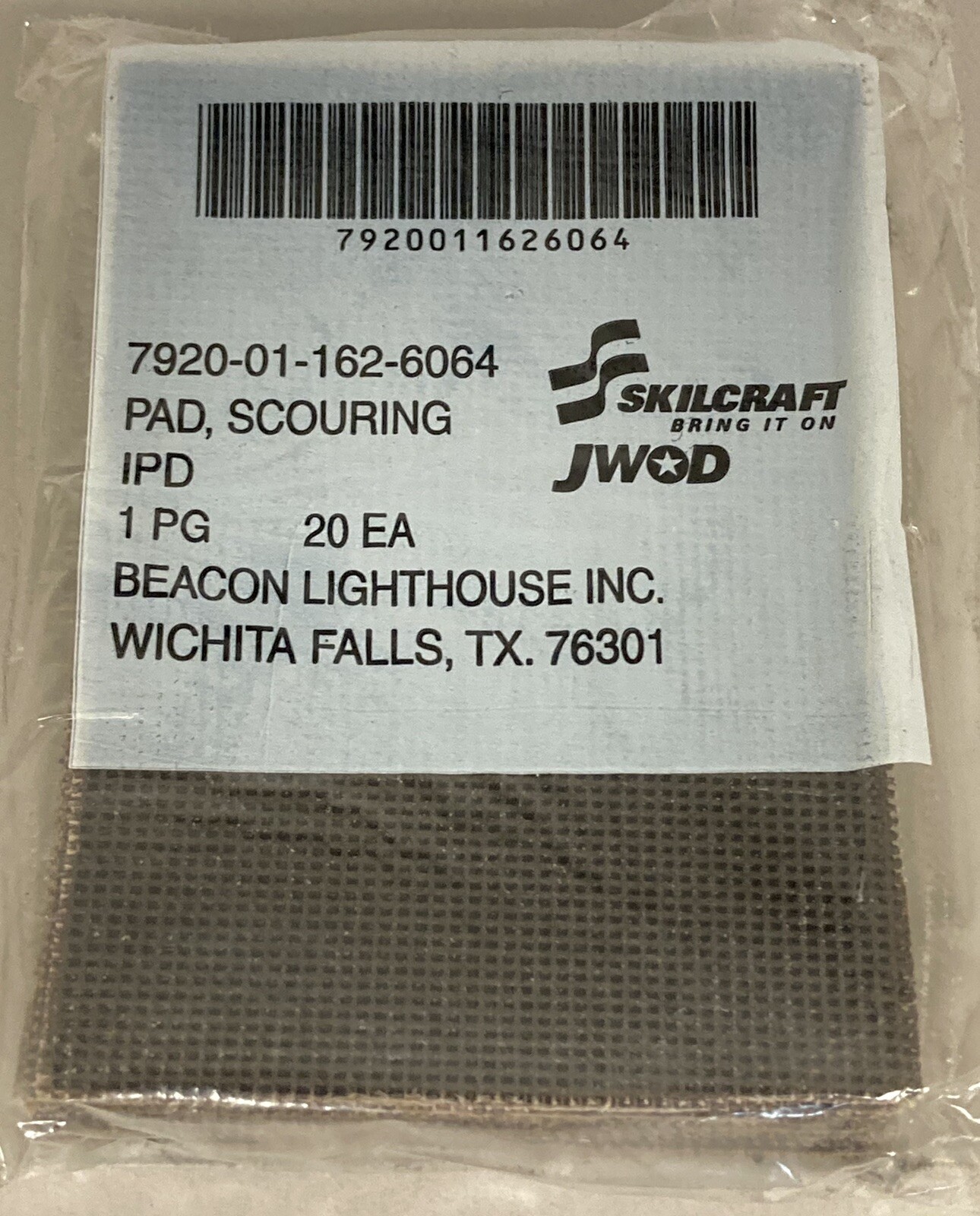 (20Pcs ) SKILCRAFT 7920011626064 PAD SCOURING GRIDDLE SCREEN 4" X 5-1/2 ...