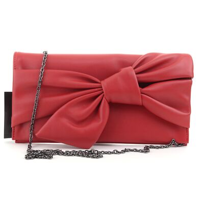 I.N.C. International Concepts Bowah Hands Through Clutch $50, Salsa Red ...