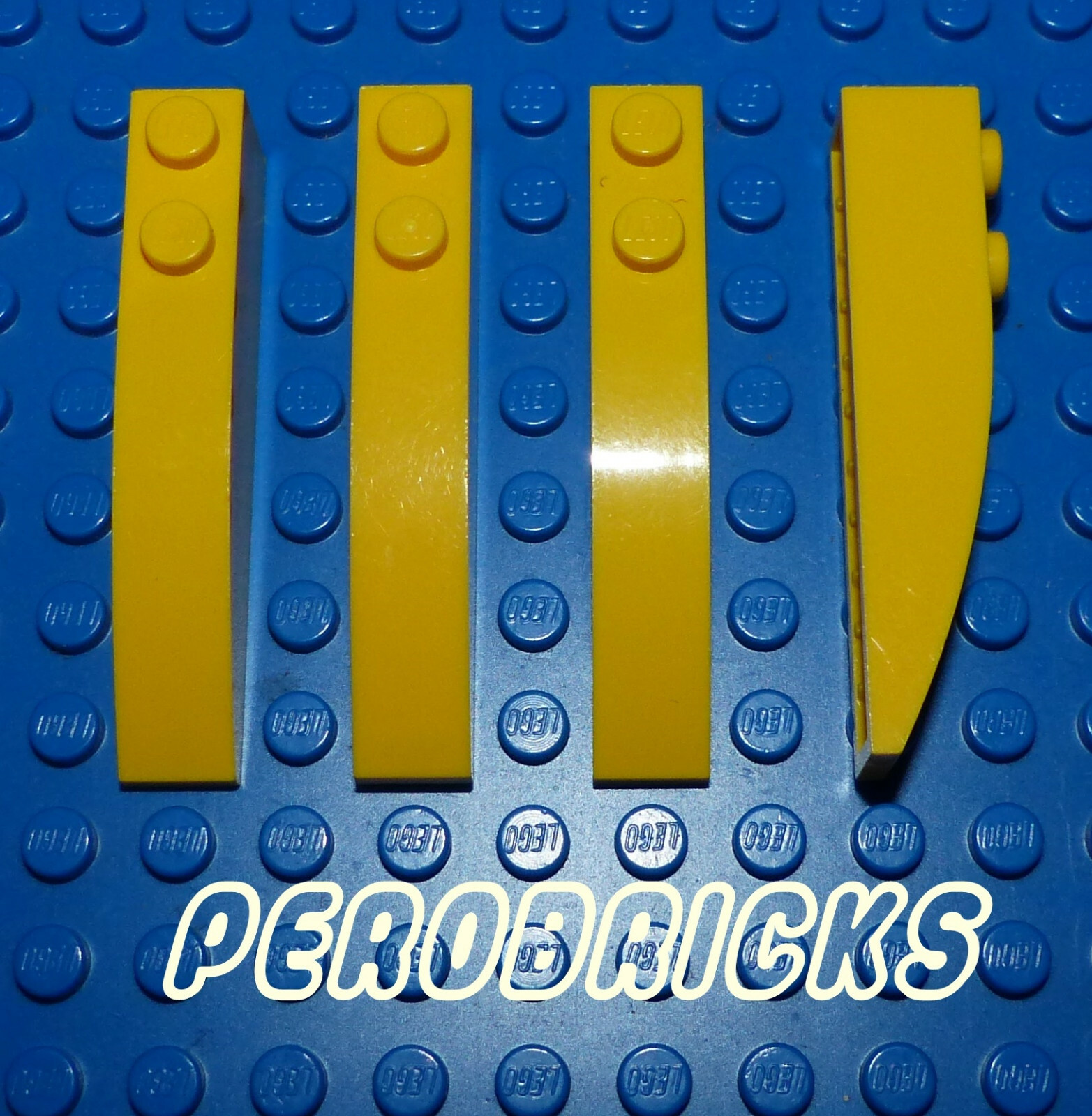 Lego Basic Technik Technic 4 Bogensteine Dachsteine gebogen 6x1 gelb ...