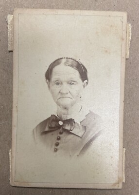 Vintage CDV Photograph Elyria Ohio J C Potter Photographer Grandma ...