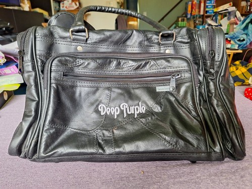 Genuine Leather Deep Purple VIP Tote/Travel Bag with 5 Pockets | eBay