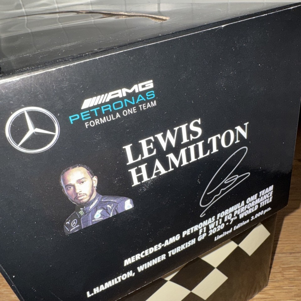 Minichamps 2020 Lewis Hamilton Mercedes W11 Turkey GP F1 Champion 1/18 ...