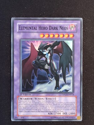 Elemental Hero Dark Neos 1st Edition Yu-Gi-Oh Card DP03-EN014 Near Mint ...