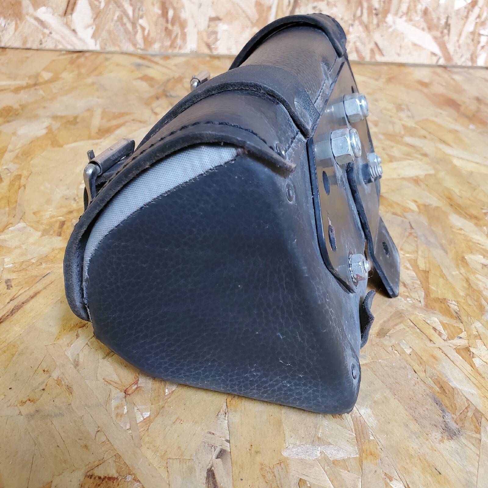Harley Davidson Down Tube Bag Black Leather P N 93300044 Sportster and ...
