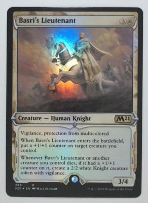 MTG Bling - Foil Showcase - Basri's Lieutenant - Core Set 2021 (M21 ...