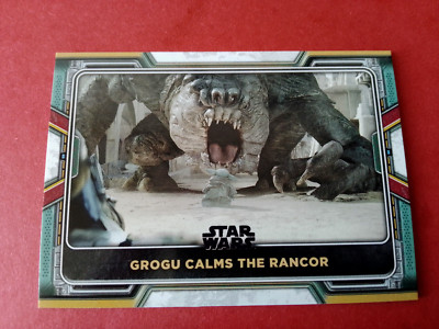 Star Wars Topps The Book Of Boba Fett Grogu Calms the Rancor n°96 | eBay