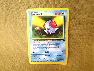Pokemon Trading Card - Fossil Set: Tentacool 56/62 | eBay
