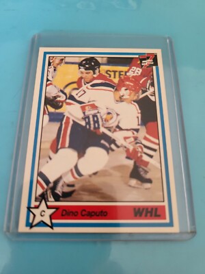 1990-91 7th Inning Sketch WHL #245 DINO CAPUTO VICTORIA COUGARS | eBay
