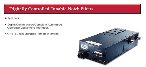 K & L Digitally Tunable Band Reject Filter ( 5000 -1000MHz ) D3TNF-500/ ...