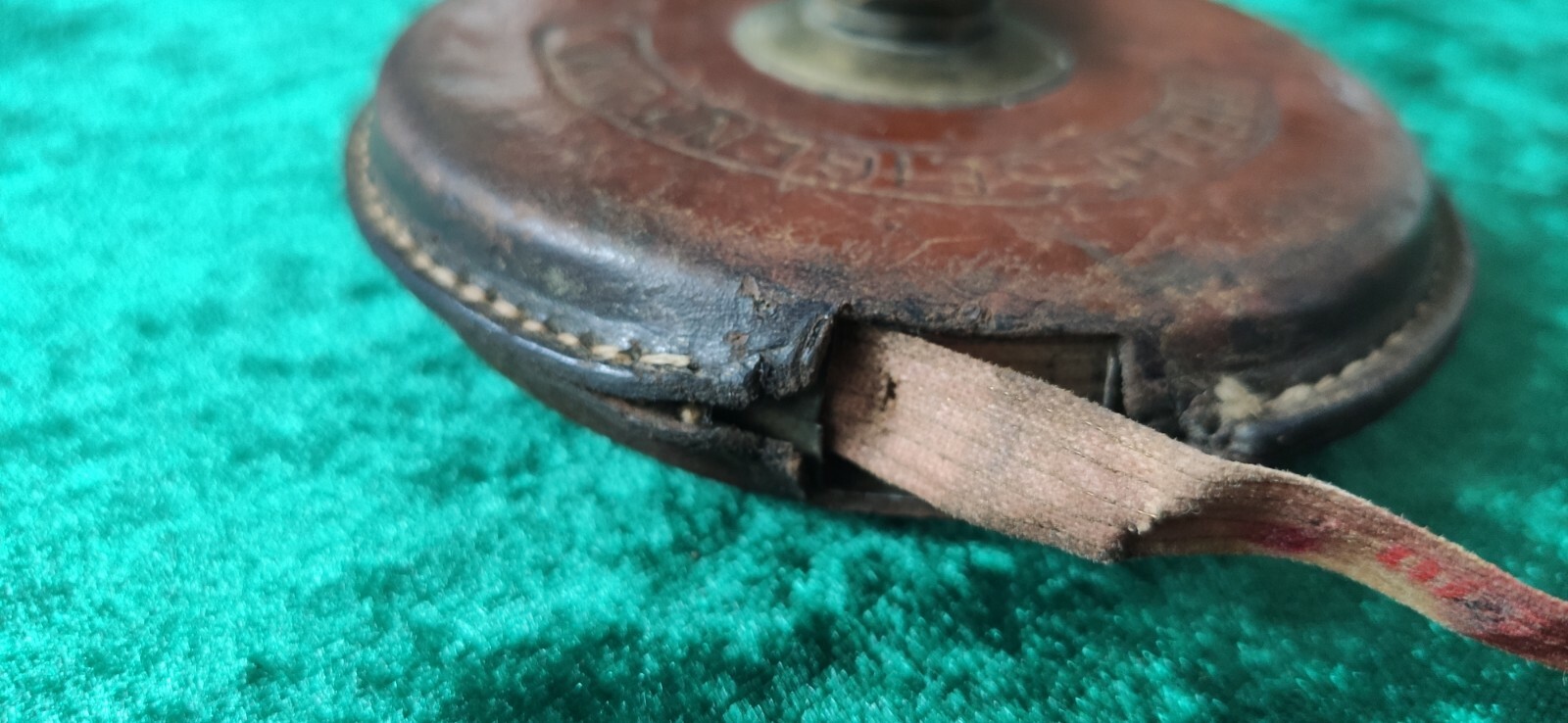 WWII WERMACHT GERMAN MEASURE TAPE 20m HEERESEIGENTUM MASSI 1937 ADLER ...