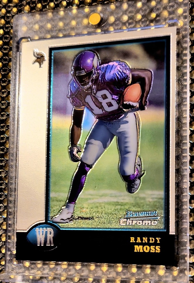 1998 Bowman Chrome Randy Moss RC Rookie Card #182 Vikings MINT‼️Zero ...