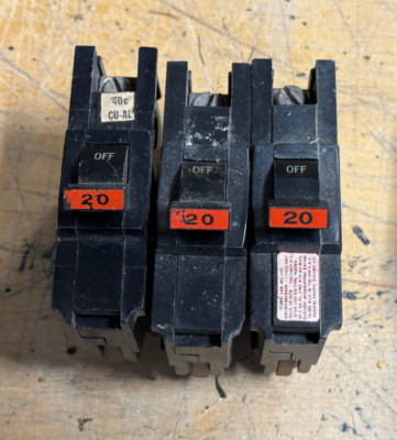 Federal Pacific FPE / Stab - Lok 20 amp Panel Box Circuit Breaker ...