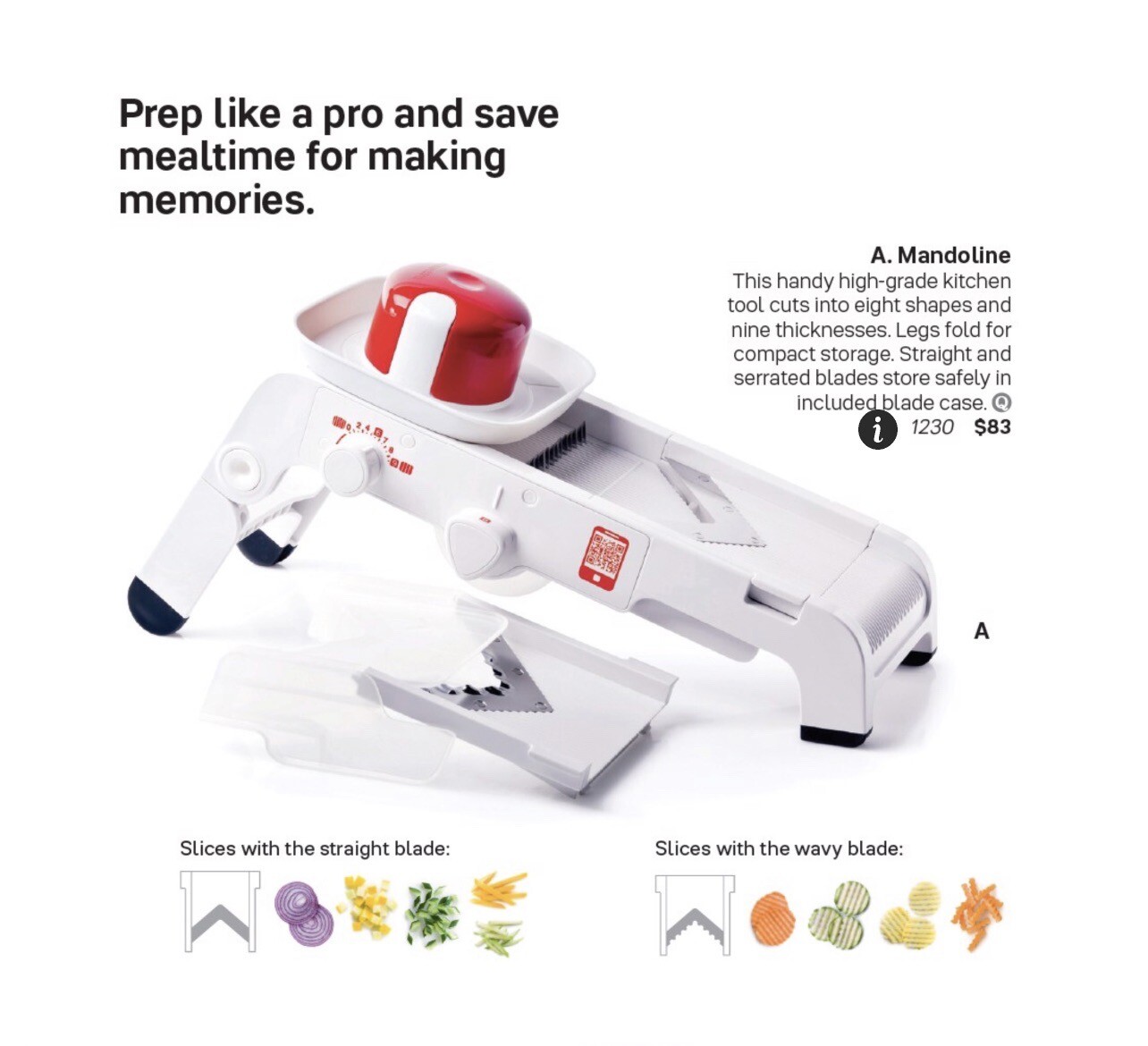 TUPPERWARE Mandoline, Slice & Dice 8 Shapes, 9 Thicknesses | eBay