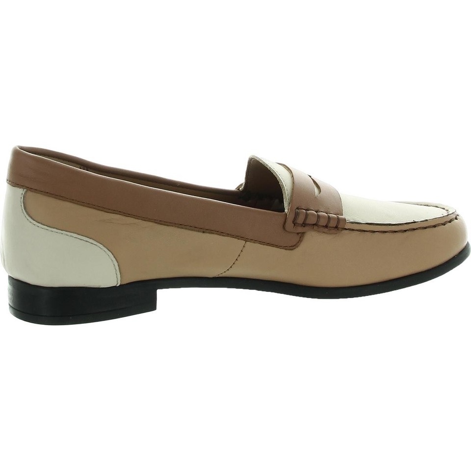 Array Womens Harper Leather Slip On Flats Penny Loafers Shoes BHFO 5467 ...