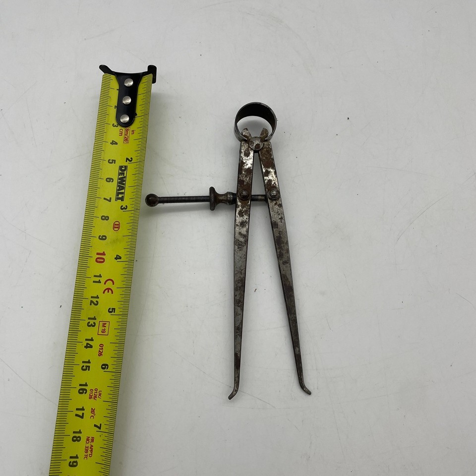 Vintage L. S. Starrett 6" Yankee Flat-Leg Spring Inside Caliper USA ...
