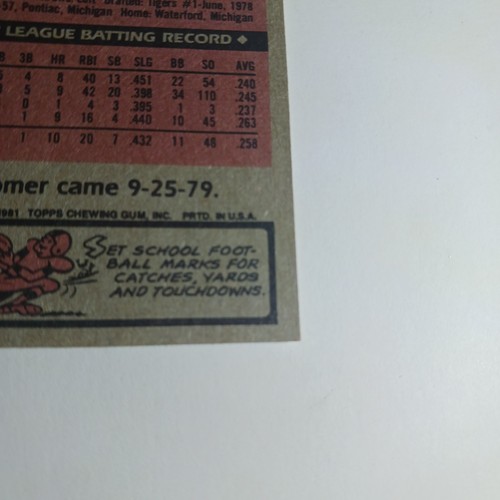 1981 TOPPS Baseball Card #315 KIRK GIBSON TIGERS ROOKIE RC NM NR-MT | eBay