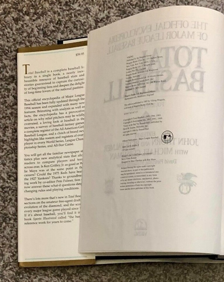 ⚾️ Total Baseball: The Official Encyclopedia of Major League Baseball ...