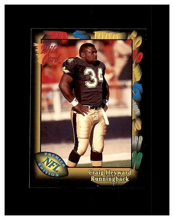 1991 Wild Card #139 Craig Heyward New Orleans Saints | eBay