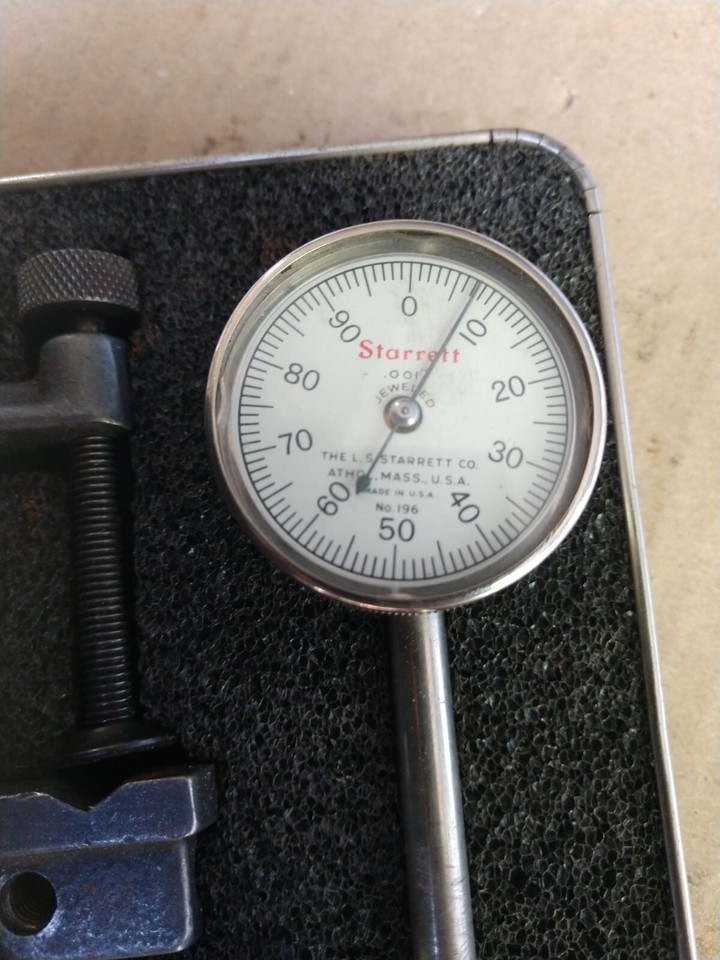 Starrett 196 Dial Indicator Set Vintage USA Gage Machinist Tools | eBay