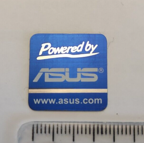 Adesivo Powered by Asus Logo Sticker Badge Self-Adhesive Label Computer ...