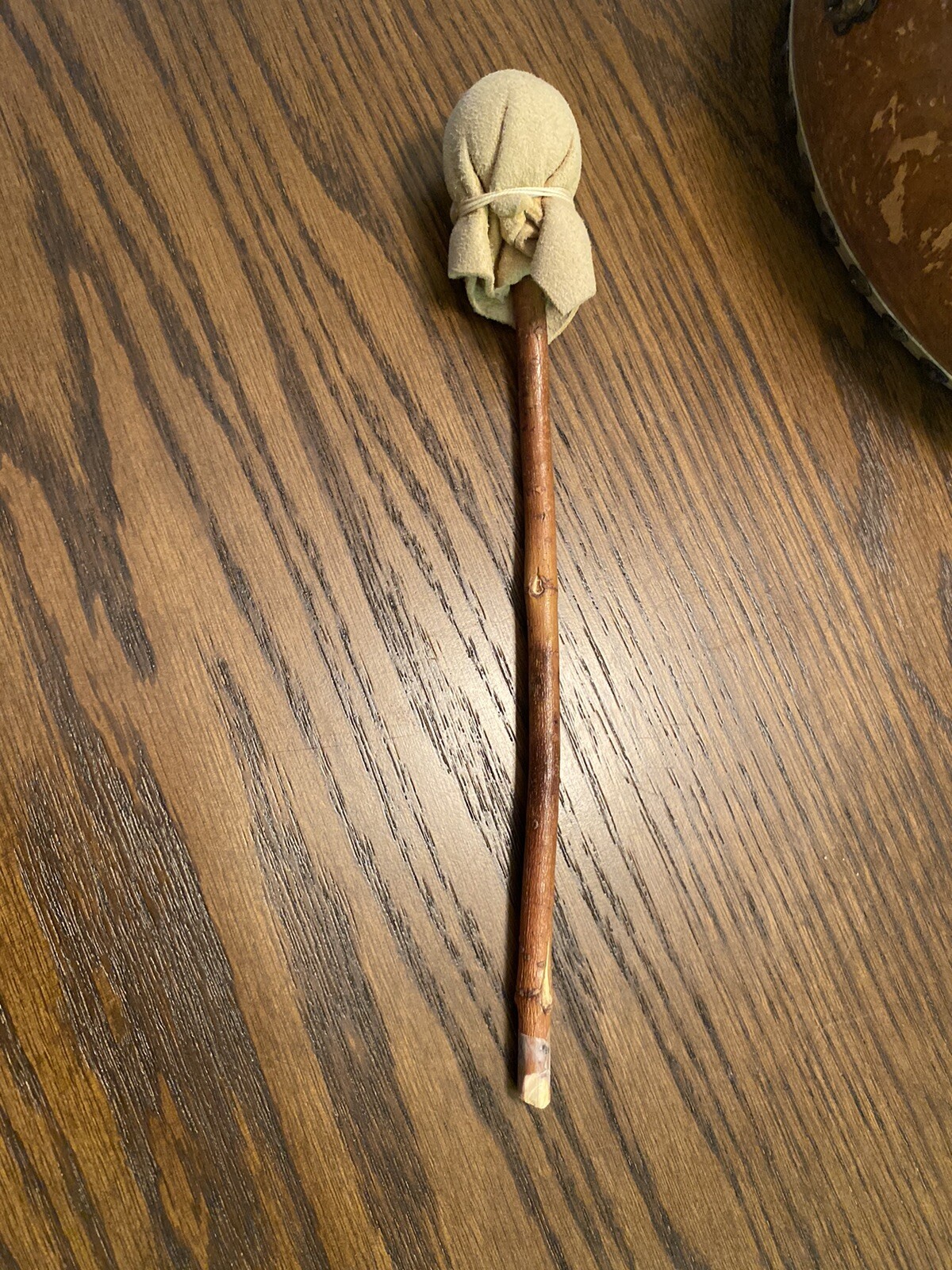 taiko Japanese drum Wood With Animal Hide Vintage With Mallet. Rare ...