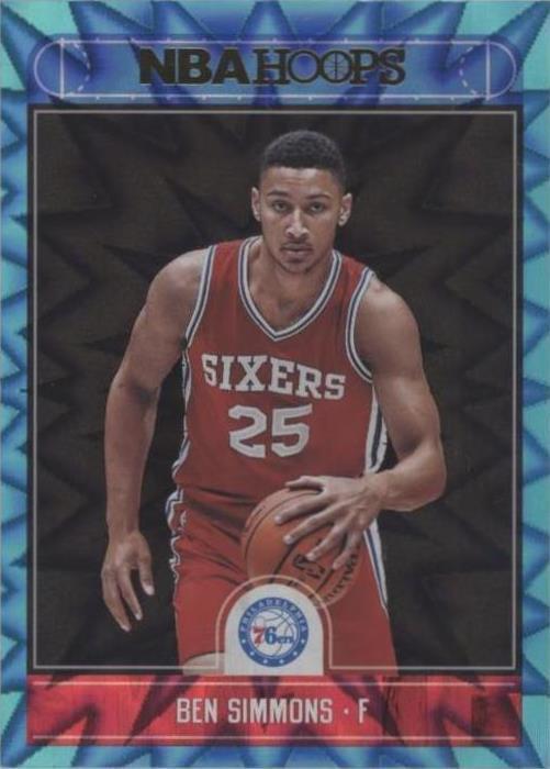2017-18 Panini NBA Hoops - Ben Simmons #2 Teal Explosion for sale ...