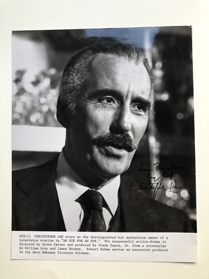 Christopher Lee signed 8x10 | eBay
