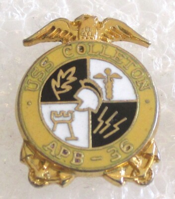 Vintage USS Colleton (APB-36) Naval Barracks Ship Souvenir Collector ...