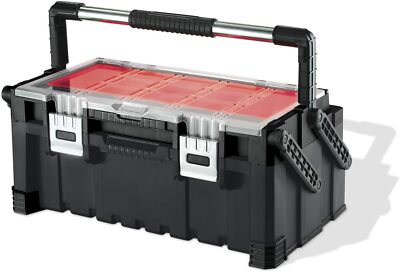 Keter 17187311 Tool Box Including Assorted Master Pro Series Cantilever ...
