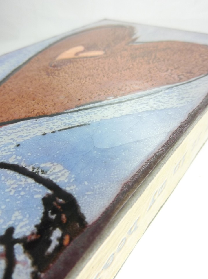 Houston Llew Spiritiles Turner Heart II Hanging Wall Tile Art Glass ...