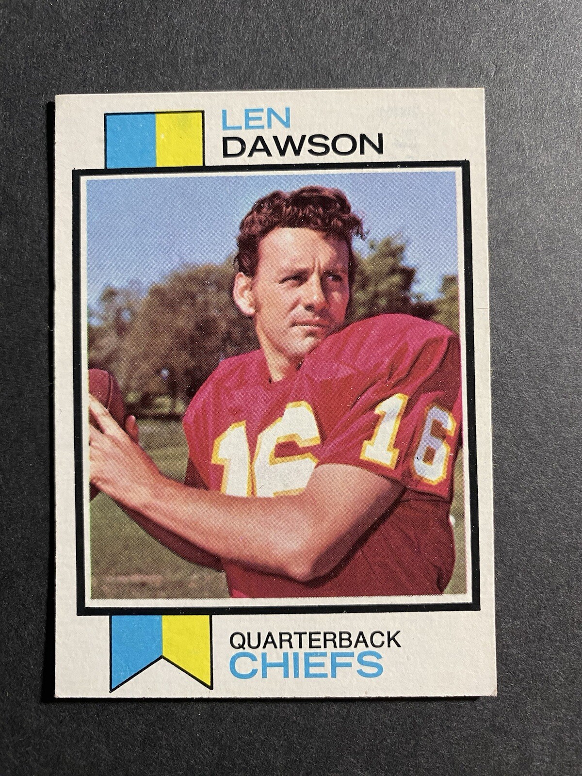 1973 Topps Football Len Dawson Kansas City Chiefs Card #335 Hall of ...