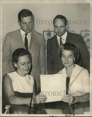 1967 Press Photo Dr. Russell L. Holman Vocational Center Officers, New ...