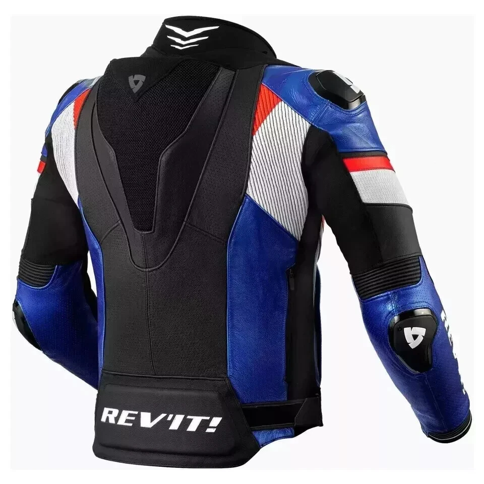 New Revit Motorcycle Racing Jacket Motorbike Cowhide Leather MOTOGP ...
