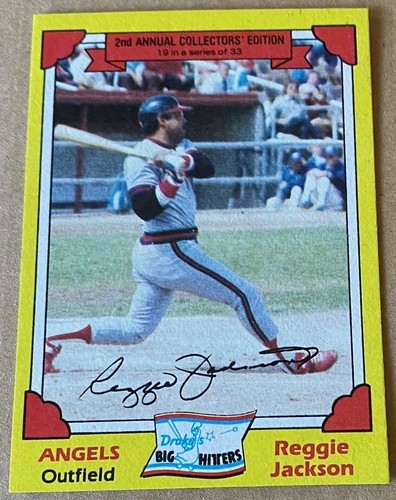 REGGIE JACKSON HOF 1982 TOPPS DRAKES CARD #19 EX-MT Condition | eBay