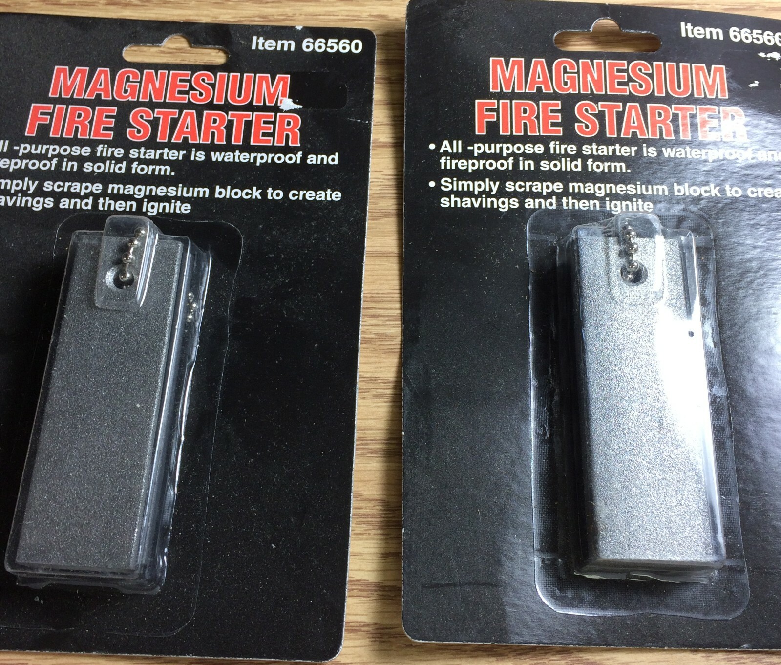 2 Magnesium Fire Starter Blocks with Striker | eBay