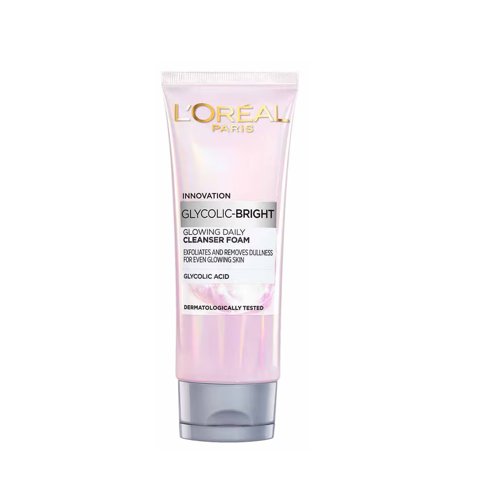 L'Oreal Paris Glycolic Bright Glowing Daily Cleanser Foam 100 ml | eBay