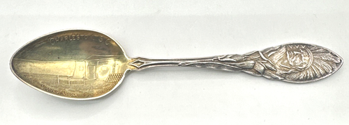 Sterling Silver Oceola Grave Souvenir Spoon Seminole Chief Charleston ...