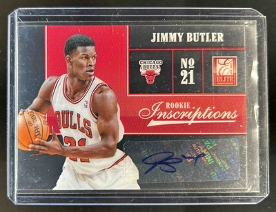 2012-13 Panini Elite Jimmy Butler Rookie Inscriptions RC Auto #39 Bulls ...