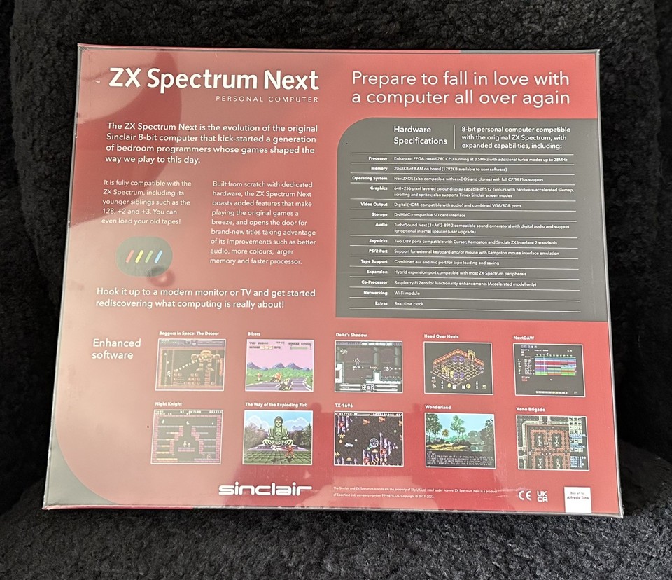 Sinclair ZX Spectrum Next issue 2 Accelerated Boxed, unopened, machine ...