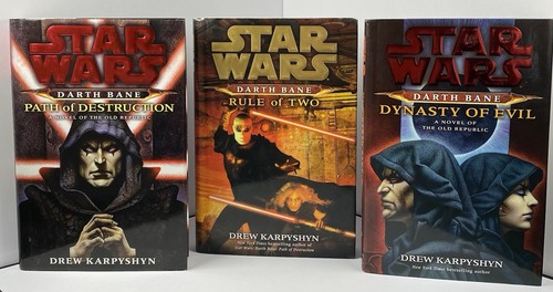 STAR WARS Darth Bane Trilogy Hardcover Lot First Edition/First Print ...