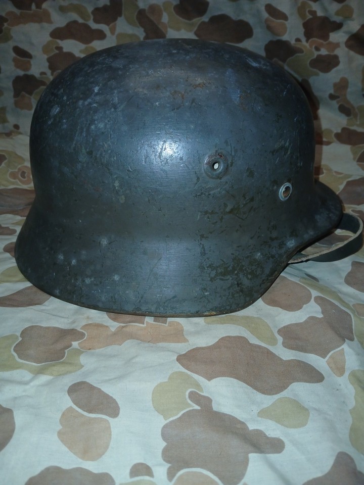finnish m55 helmet with repro german helmet cover | eBay