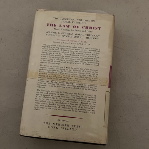 The Law of Christ Volume One (1): General Moral Theology by Bernard ...