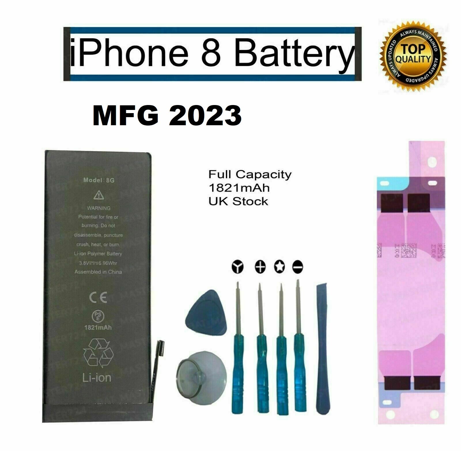 Genuine Original iPhone 8 Battery 1821mAh Replacement Full Capacity ...