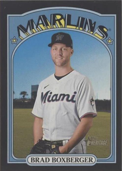 2021 Topps Heritage - High Number SP Brad Boxberger #492 Black Border ...