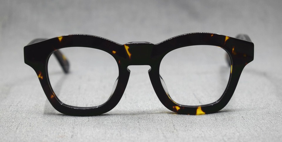 Japan Handmade Italy Acetate Eyeglass Frames clear lens Glasses Full ...