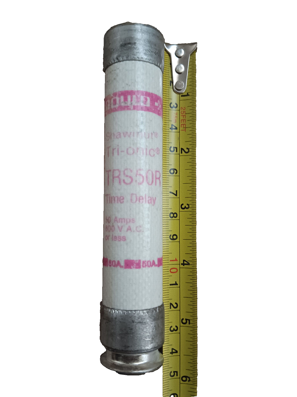 Fuse Gould Shawmut TRI-ONIC TRS50R Time-Delay 50 Amp 600 VAC or less ...